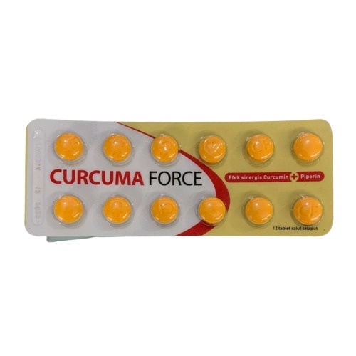 Jual CURCUMA FORCE TABLET ISI 12TAB - 1 STRIP | Shopee Indonesia