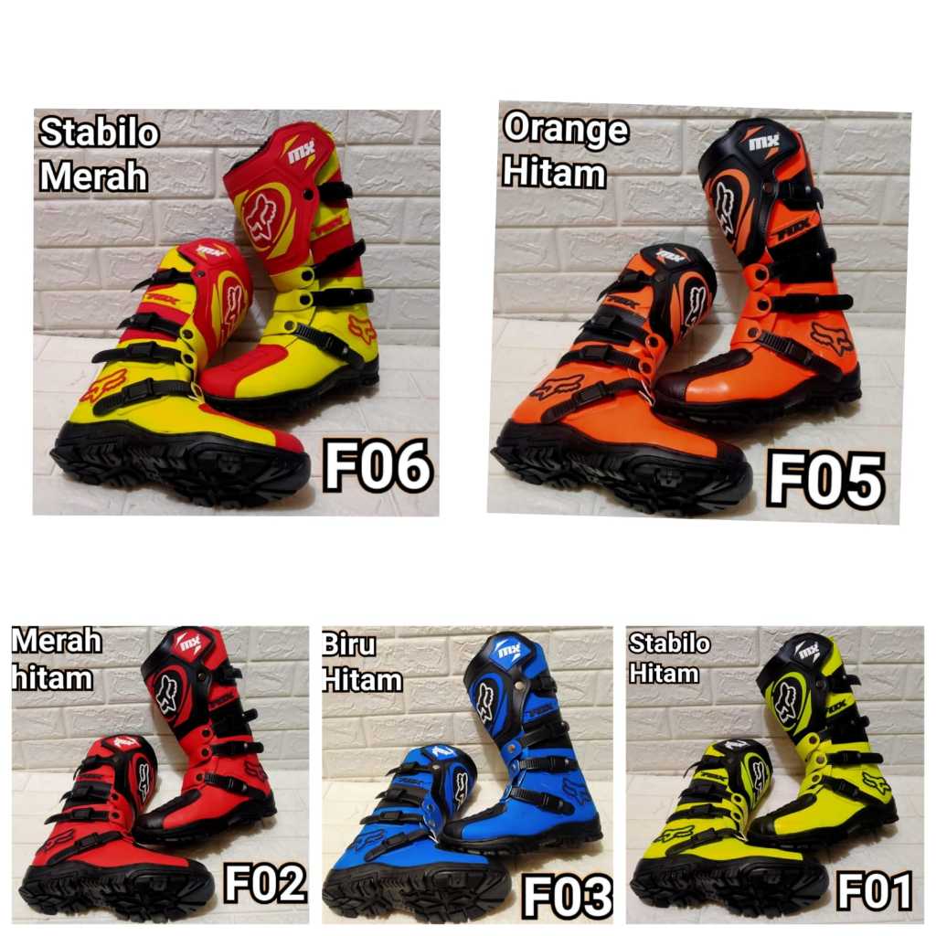 Jual Sepatu Trail Boots Motocross MX Lokal KOLASE | Shopee Indonesia