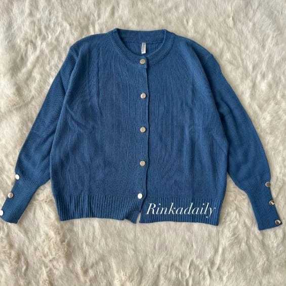 Jual Starla Cardigan Basic Kancing Gold Tebal Premium | Shopee Indonesia