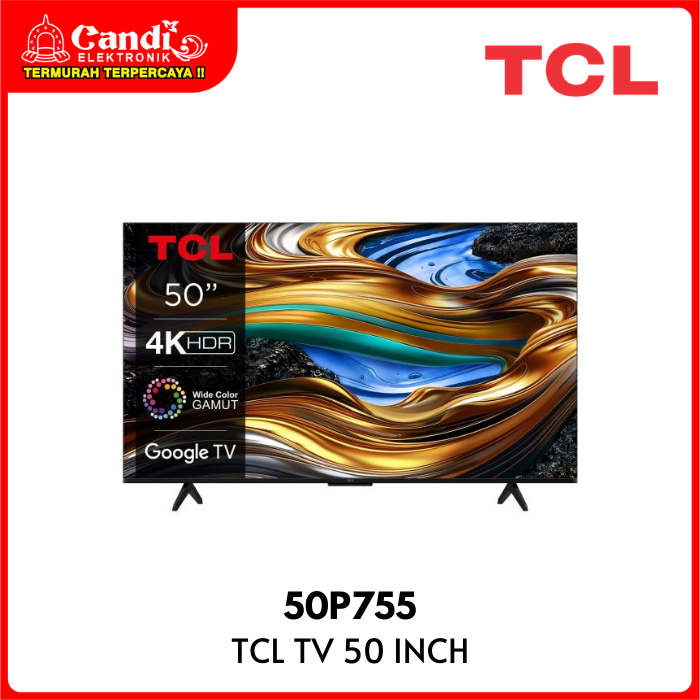 Jual TV TCL 50P755 50 Inch 4K UHD HDR10 Google TV Dolby Vision Atmos ...