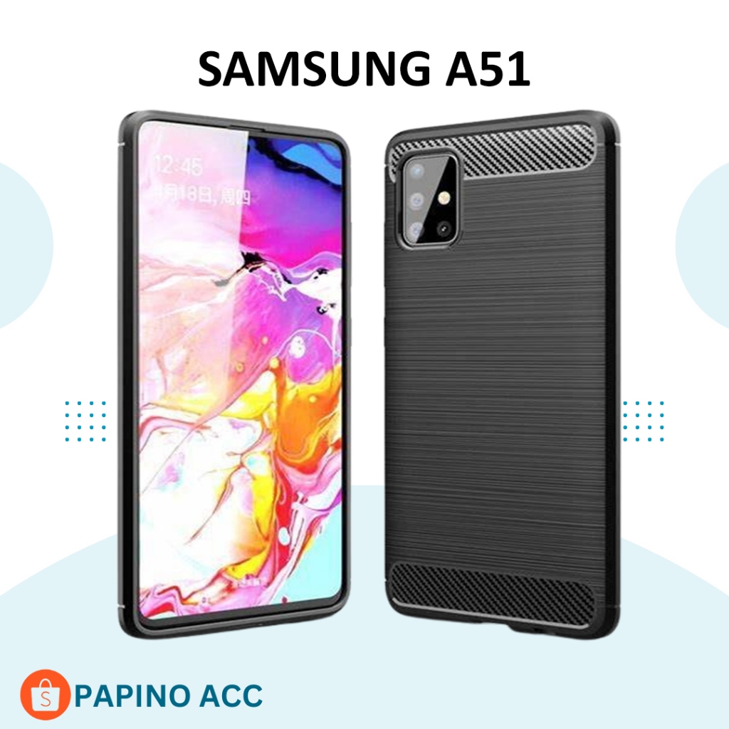 Jual SOFTCASE SAMSUNG A51 - SLIM FIT CARBON IPAKY SAMSUNG A51 CASING HP | Shopee Indonesia