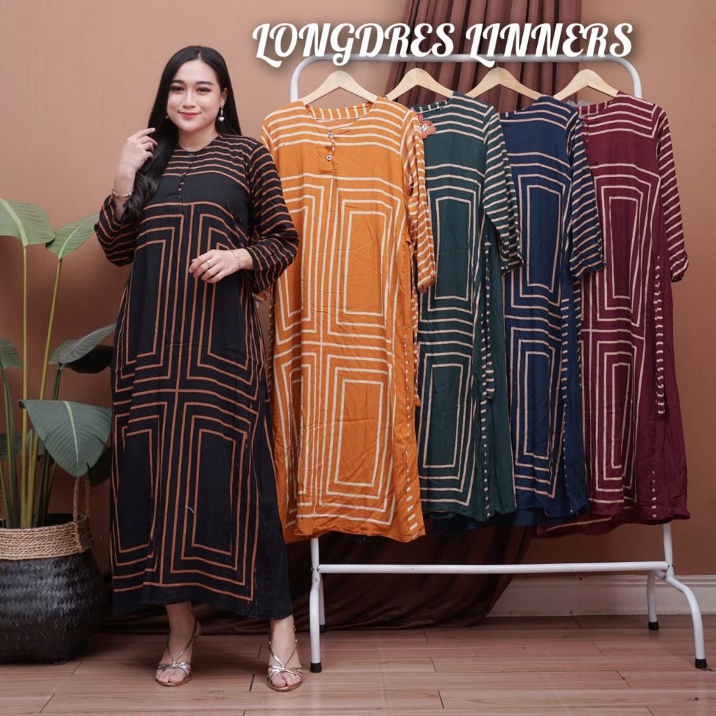 Jual LONGDRESS CABUTAN BUSUI LD 110 DASTER BATIK LENGAN PANJANG KANCING ...