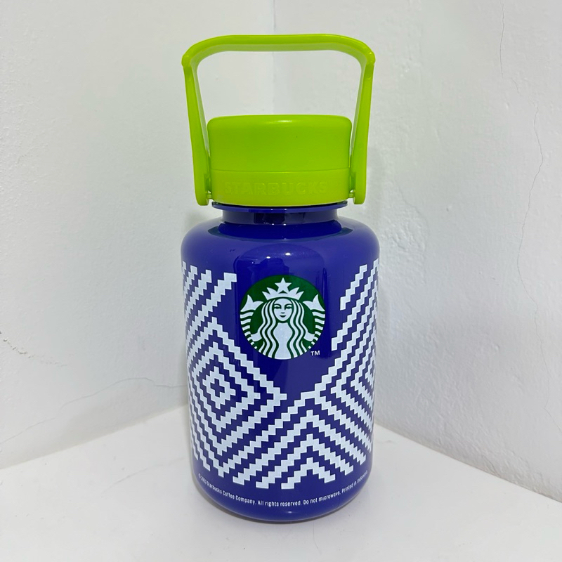 Jual Botol Starbucks Original Biru Hijau ada stand untuk taro HP ...