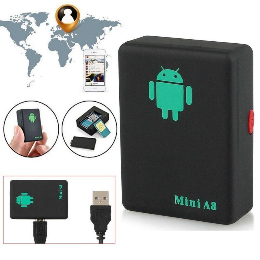 Jual GPS Mini Real Time Car Locator Tracker Mini A8 Suppor Kartu GSM ...