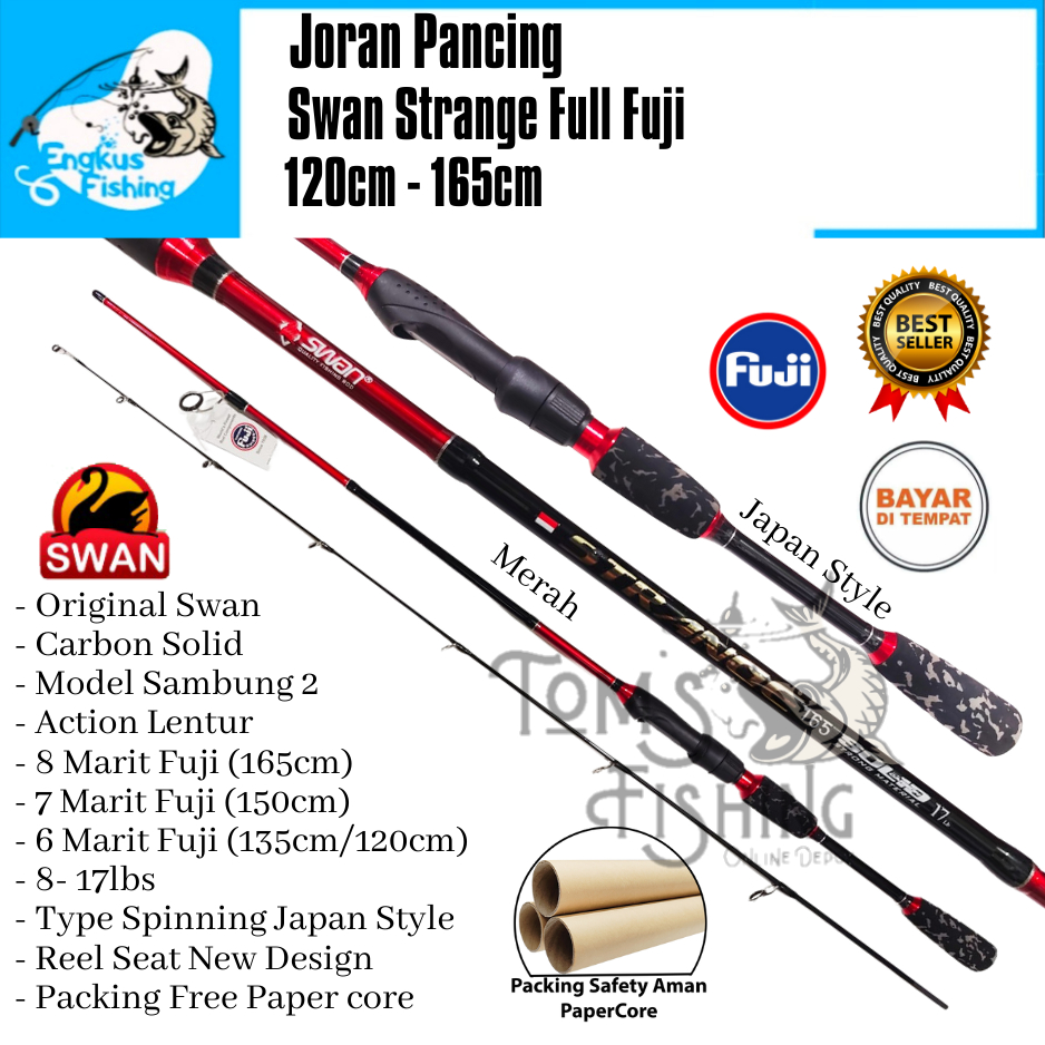 Jual Joran Pancing SWAN STRANGE FUJI 120cm - 165cm Japan Style (8-17lbs ...