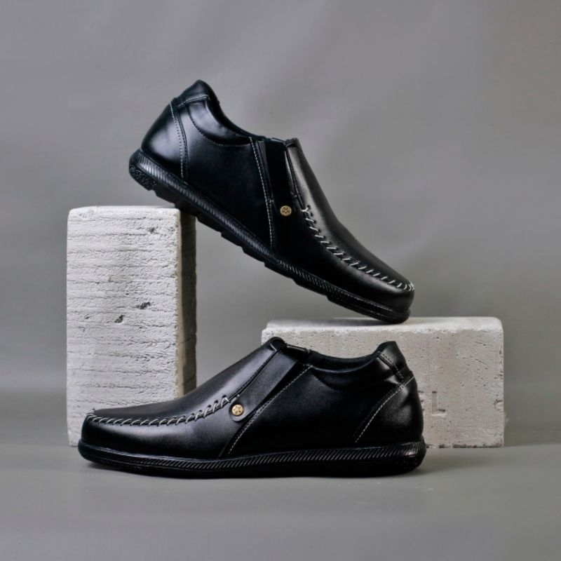 Jual sepatu kerja pria pantovel kretek kerja dinas guru kantor bahan ...