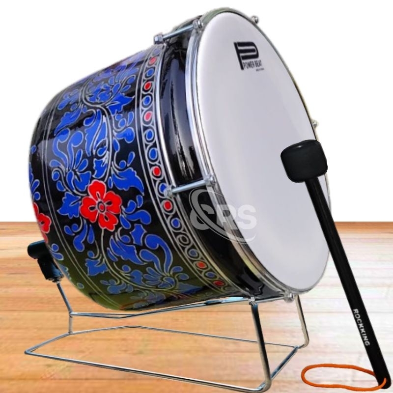 Jual Bas Hadroh, Rebana Hitam Biru Ukuran 12, 14, 16, 18, inch Mika ...