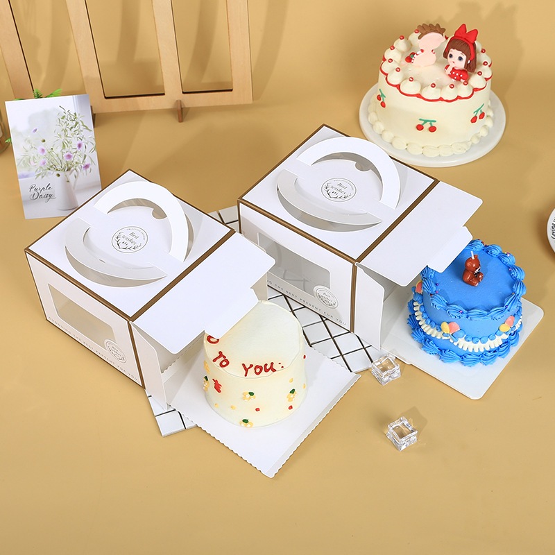 Jual (Satuan) Box Kue Tart Cake Ultah 16x16 cm/ 21x21 cm+ alas tebal ...