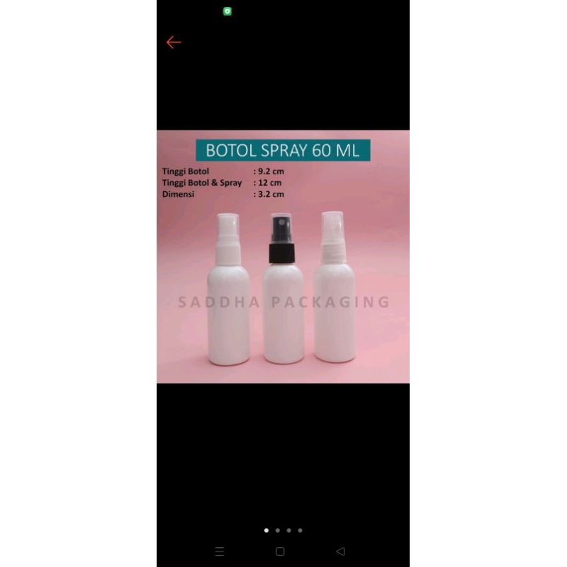 Jual botol pet 60ml / botol spray 60ml / botol plastik 60ml | Shopee ...