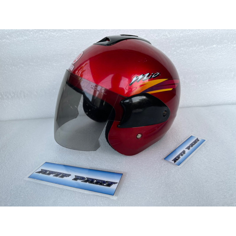 Jual HELM YAMAHA MIO MERAH CLASIK SPORTY ORIGINAL | Shopee Indonesia
