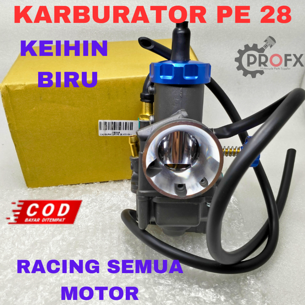 Jual KARBURATOR PE28 BIRU RACING BALAP SEMUA MOTOR KUALITAS ORIGINAL ASLI KEIHIN THAILAND ...
