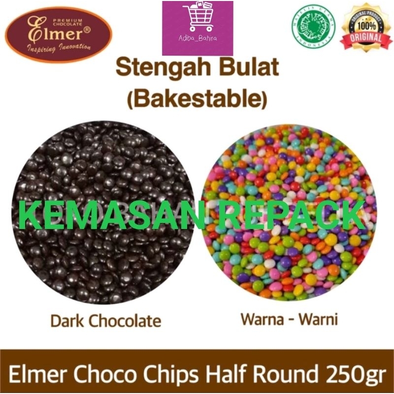 Jual CHOCO/RAIN BOW CHIPS ELMER KEMASAN REPACK | Shopee Indonesia