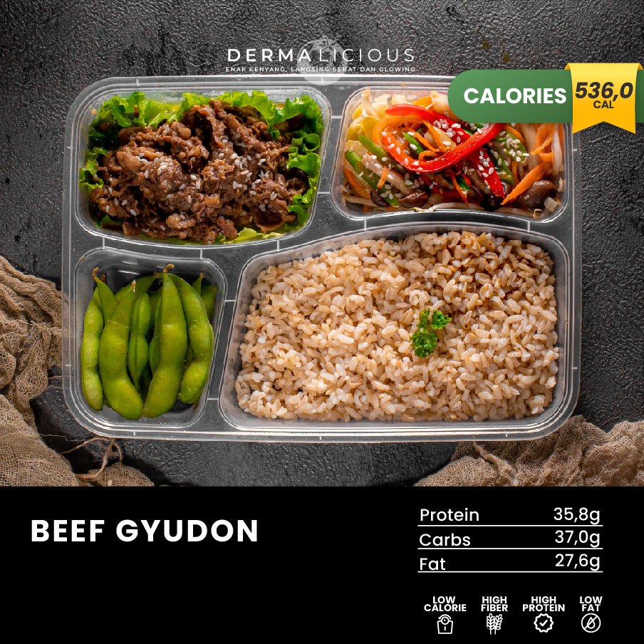 Jual Beef Gyudon - Eazy Meal Dermalicious | Shopee Indonesia