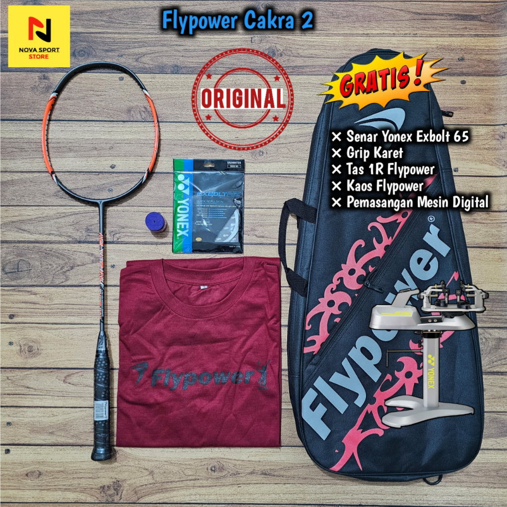 Jual Raket Badminton Flypower Cakra 2 | Shopee Indonesia