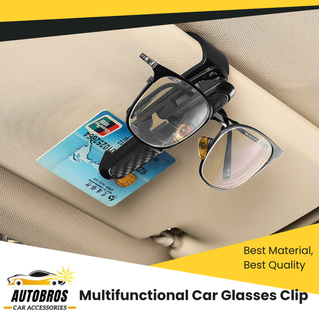 Jual Penjepit Kacamata Nota Kartu Mobil Multifungsi motif Carbon Karbon ...