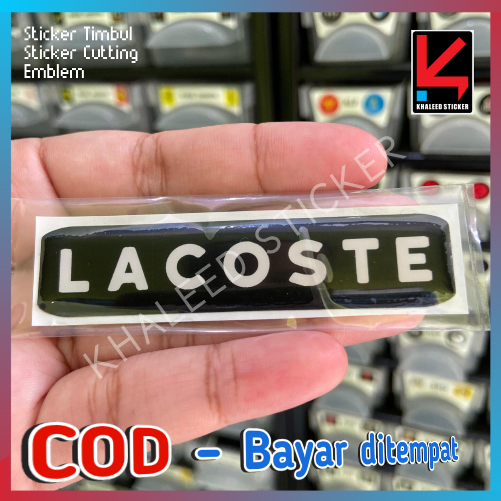 Jual STIKER EMBLEM ESP BOX FILTER LOGO LACOSTE STICKER MOTOR TIMBUL ...