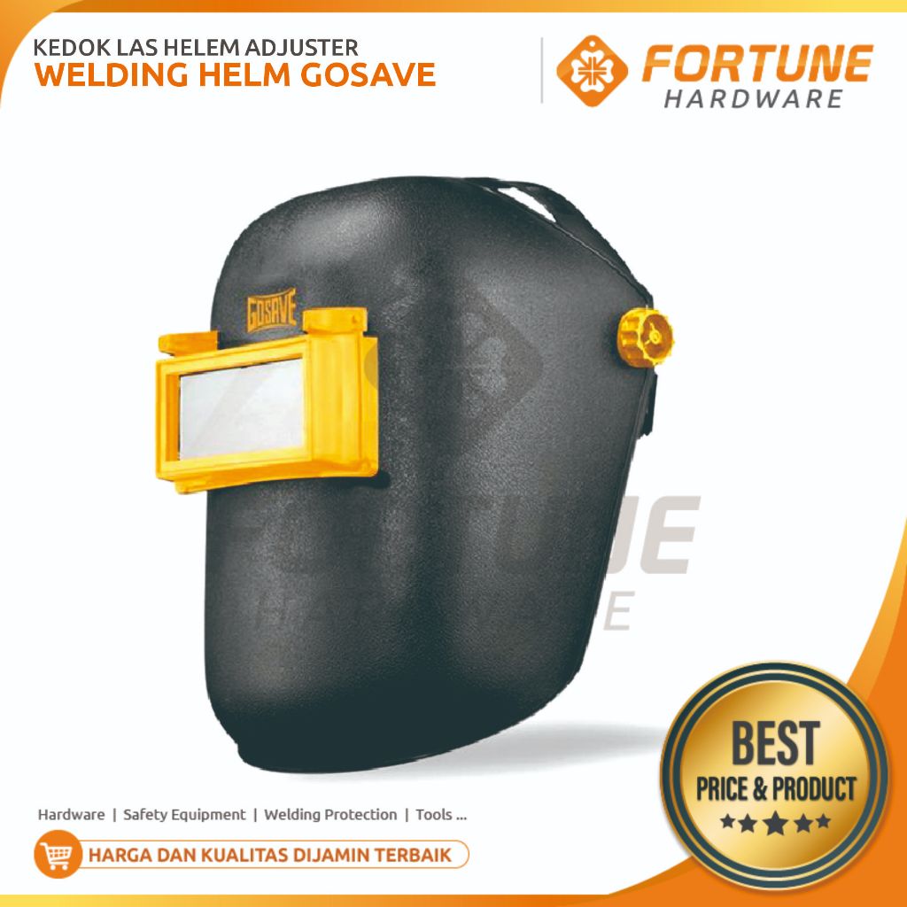 Jual Topeng Kedok Las / Face Shield Welding Helmet Adjustable Gosave ...