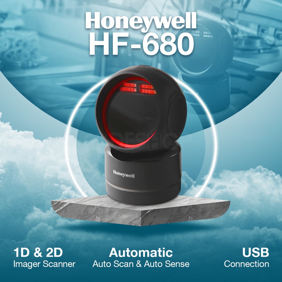 Jual Honeywell HF680 Scanner Barcode 1D 2D Omnidirectional USB atau ...