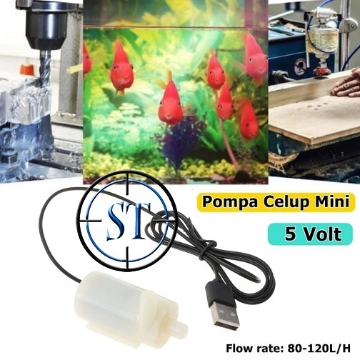 Jual Pompa Air Celup Micro Mini DC 6V Water Pump Micro Submersible ...