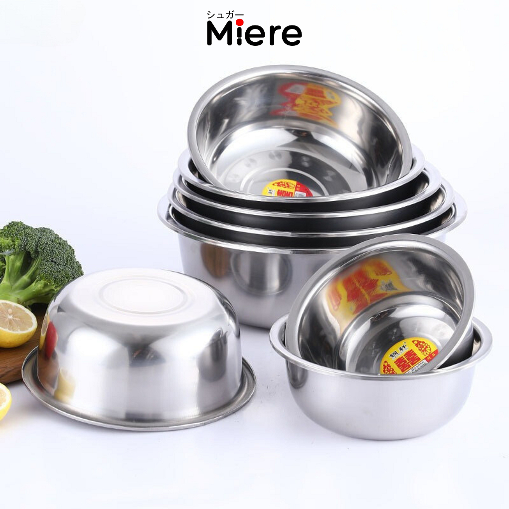 Jual Baskom Lipat Baskom Stainless 304 Baskom Makan Baskom Sup Mangkuk ...
