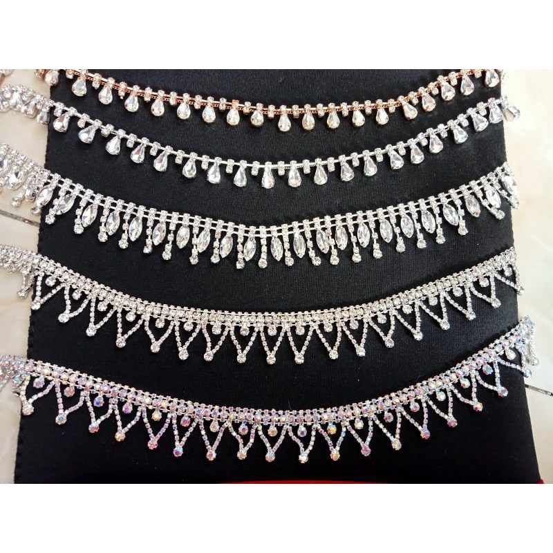 Jual @PER 10CM APLIKASI PAYET RANGKAI RUMBAI RINGSTONE (PR 99) | Shopee ...