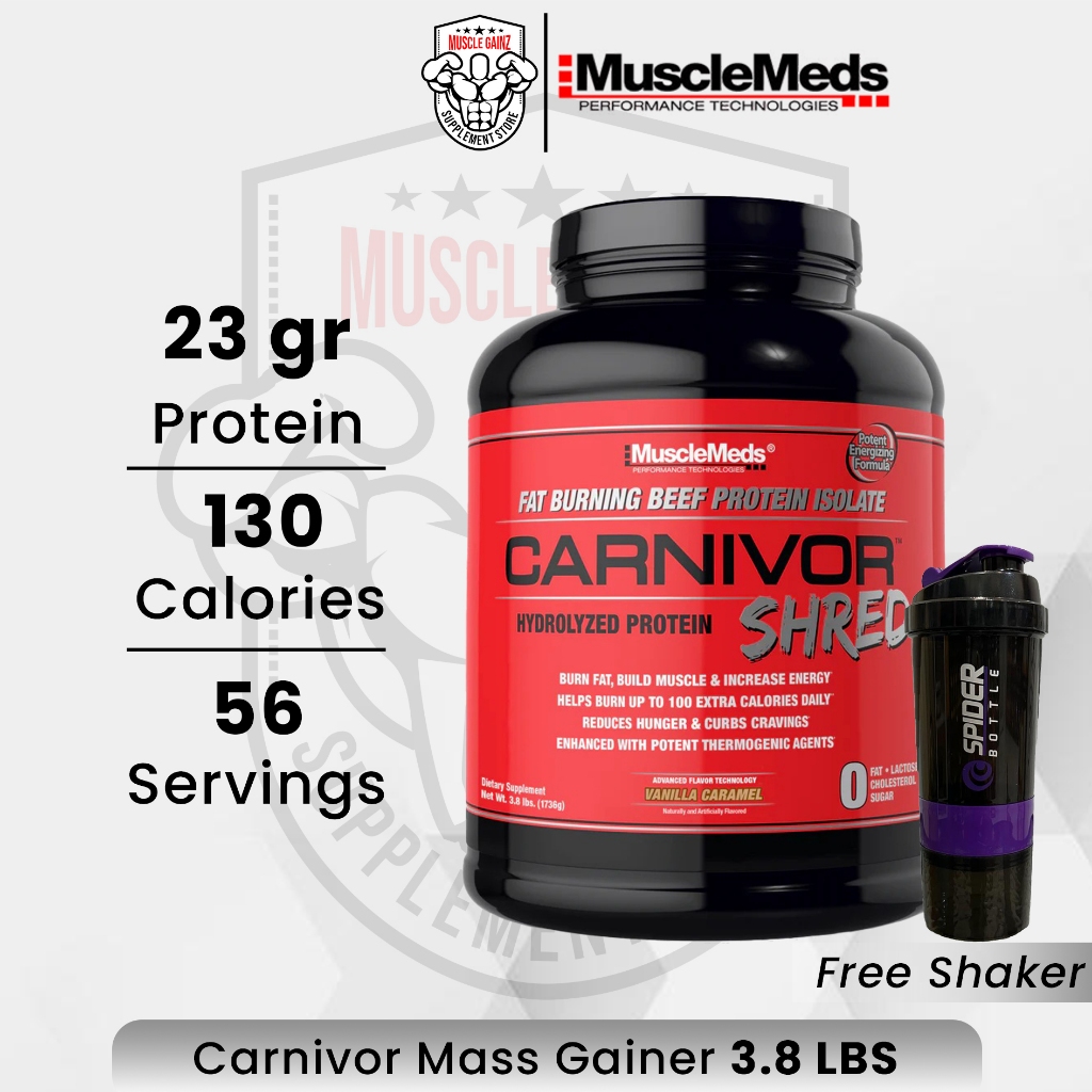 Jual Musclemeds Carnivor Shred Whey Hydrolize Whey Beef Protein Isolate ...