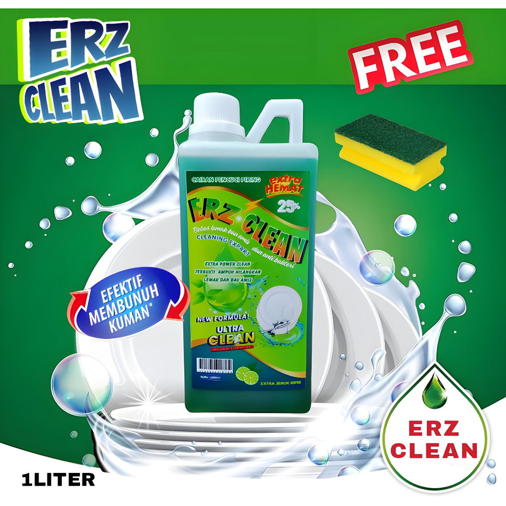 Jual Sabun Cuci Piring Murah Sabun Cuci Piring ERZ CLEAN Sabun Cuci ...