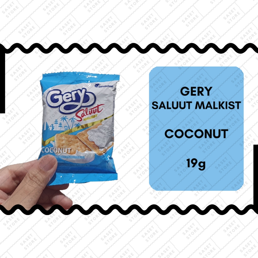 Jual Gery Saluut Malkist Coconut 19g Sachet Snack Cemilan Biskuit Krim ...