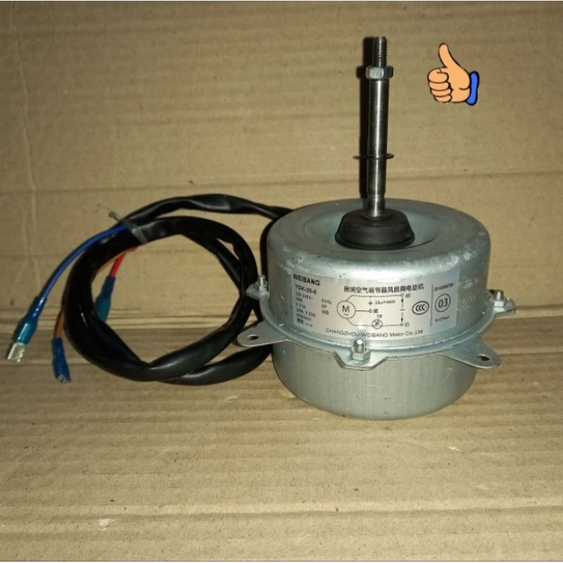 Jual FAN MOTOR OUTDOOR AC YDK-25-6 (MULTI-3 KABEL) | Shopee Indonesia