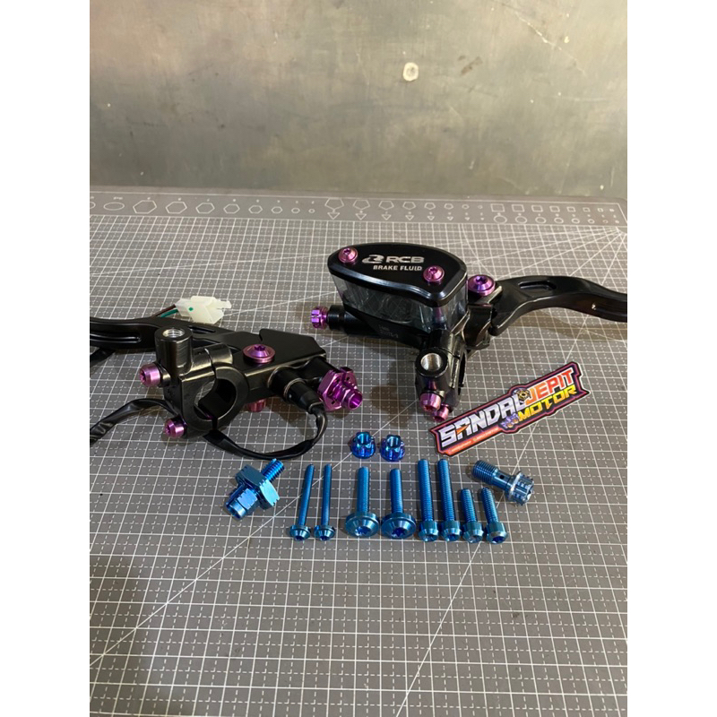 Jual BAUT TITANIUM MASTER REM RCB OVAL HANDLE KOPLIMG BAUT TITANIUM M ...