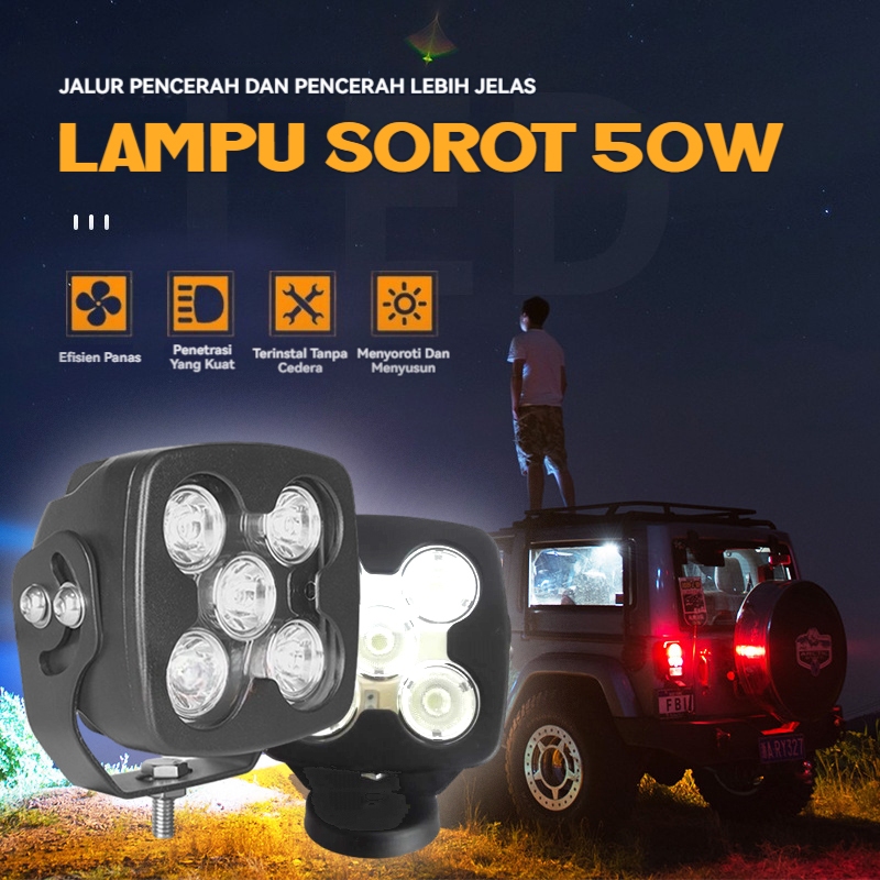 Jual Lampu tembak sorot truk off-road 50 watt dotrex 5 mata lampu sorot ... Jual Lampu tembak sorot truk off-road 50 watt dotrex 5 mata lampu sorot ...