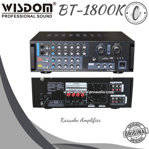 Jual Wisdom BT1800K Amplifier Karaoke with Bluetooth Original BT-1800K ...