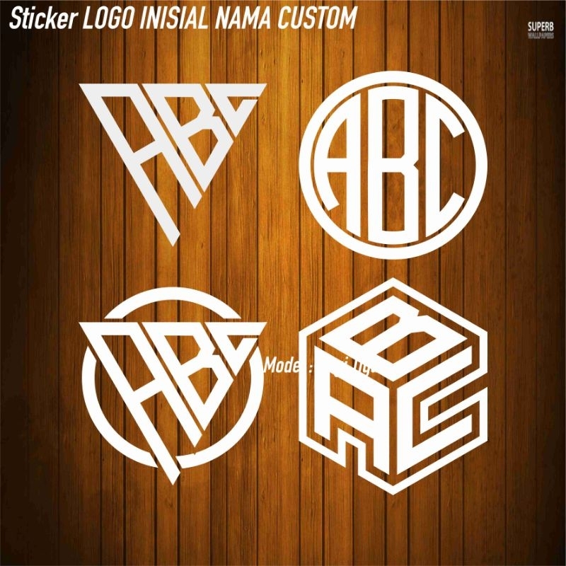 Jual Sticker logo inisial nama custom | Shopee Indonesia