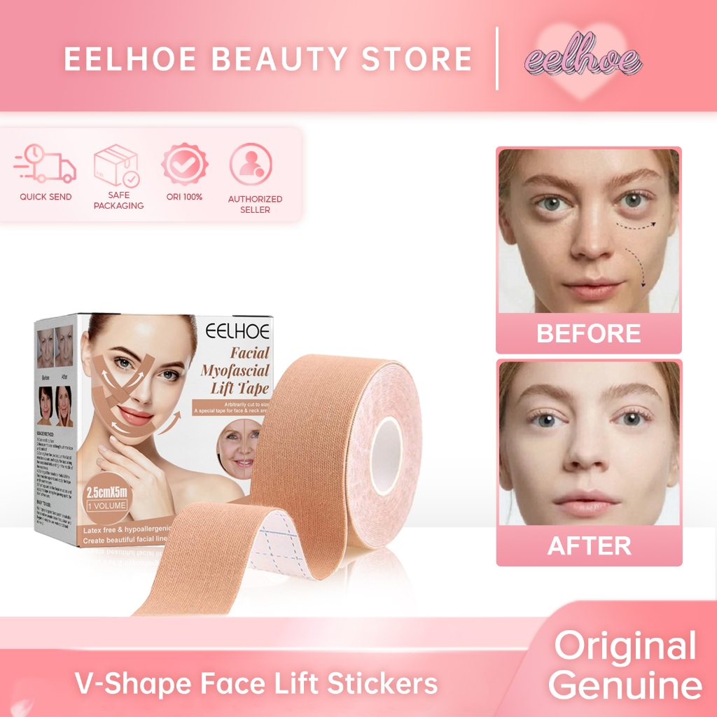 Jual EELHOE Facial Myofascial Lift Tape V Shaped Face Lift Tape Anti ...