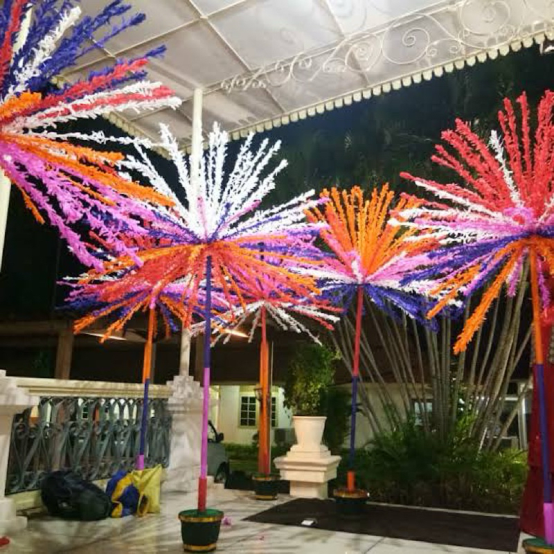 Jual STANDING RAMBUT ONDEL ONDEL POHON KEMBANG KELAPA POT HOLOGRAM ADAT ...