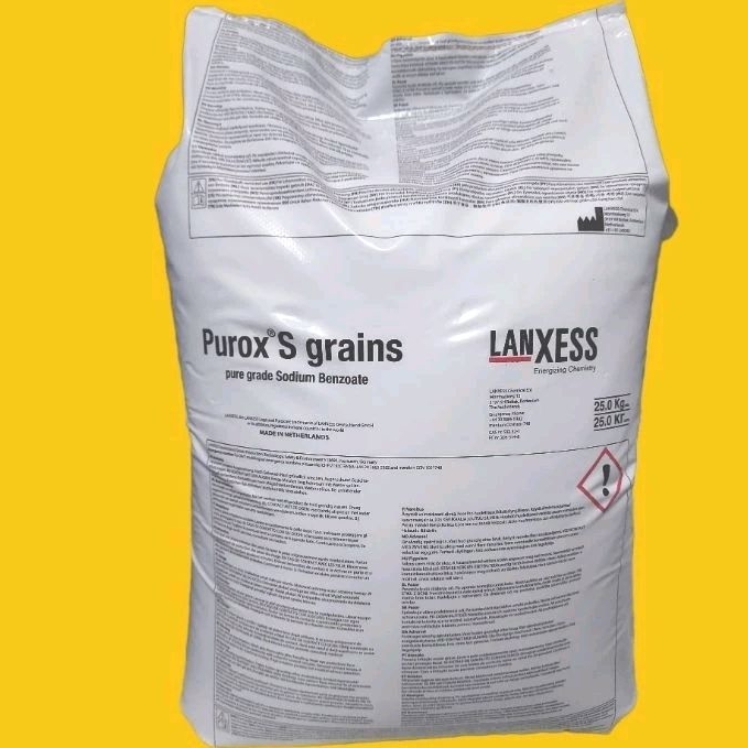 Jual Sodium Benzoate / Purox'S Grains Ex. Holland 25 Kg | Shopee Indonesia