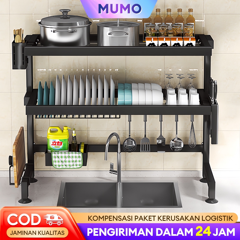 Jual Rak Piring Dapur Rak Piring Wastafel Rak Wastafel Stainless steel ...