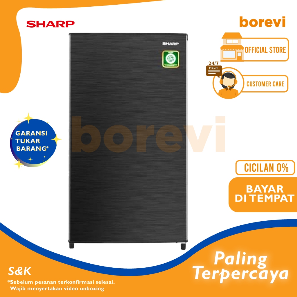 Jual Sharp Sj N 162 Nhs Kulkas 1 Pintu Lemari Es Semi Automatic Defrost ...