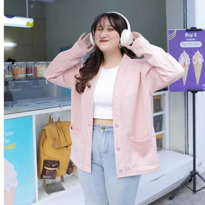 Jual Luna Cardigan Outher Wanita Oversize - Sweater Cardigan Wanita ...