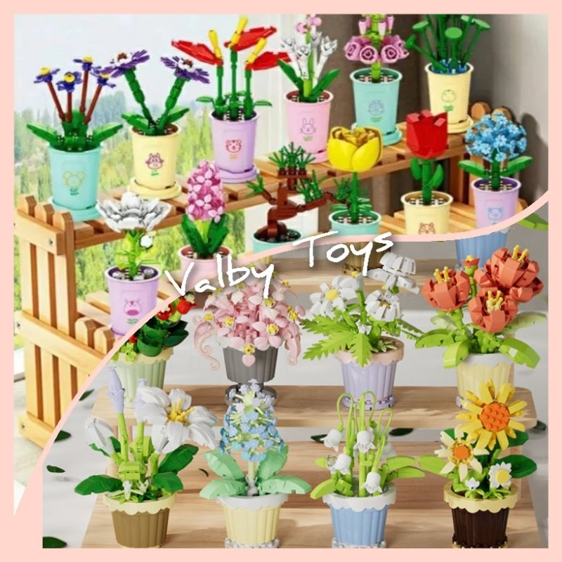 Jual Florist POT Nano Block Building Block Nano Bricks Mainan Edukasi ...