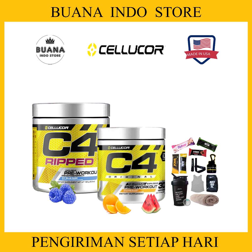 Jual Cellucor C4 Original dan Ripped 30 Serving Pre Workout | PWO 30 ...