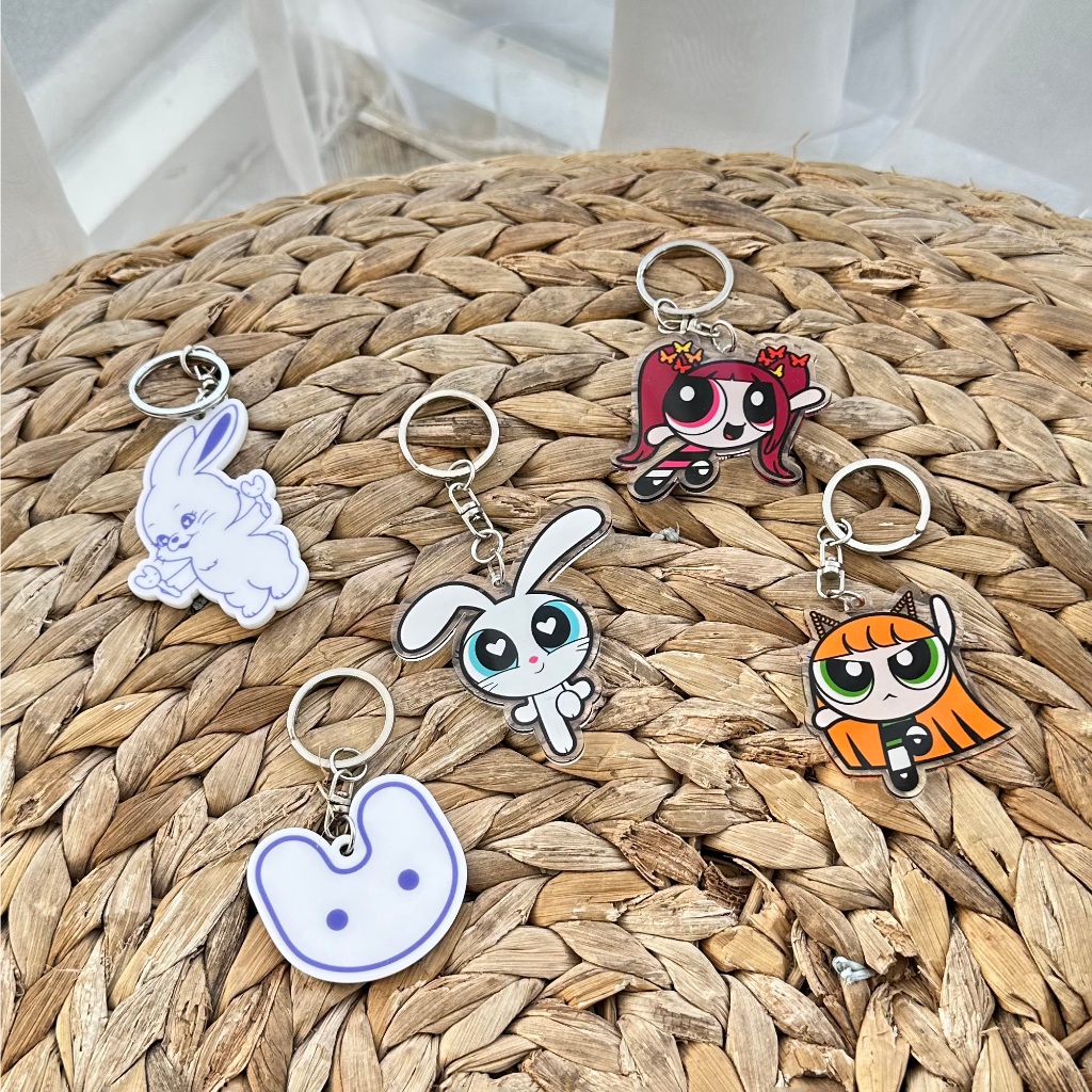 Jual New Jeans Power Puff Girls Keychain Gantungan Kunci Get Up Era ...