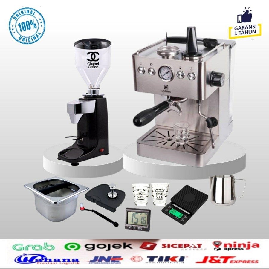 Jual Paket Mesin Kopi Espresso LATINA PRIMO 2 + Grinder N500 Auto ...