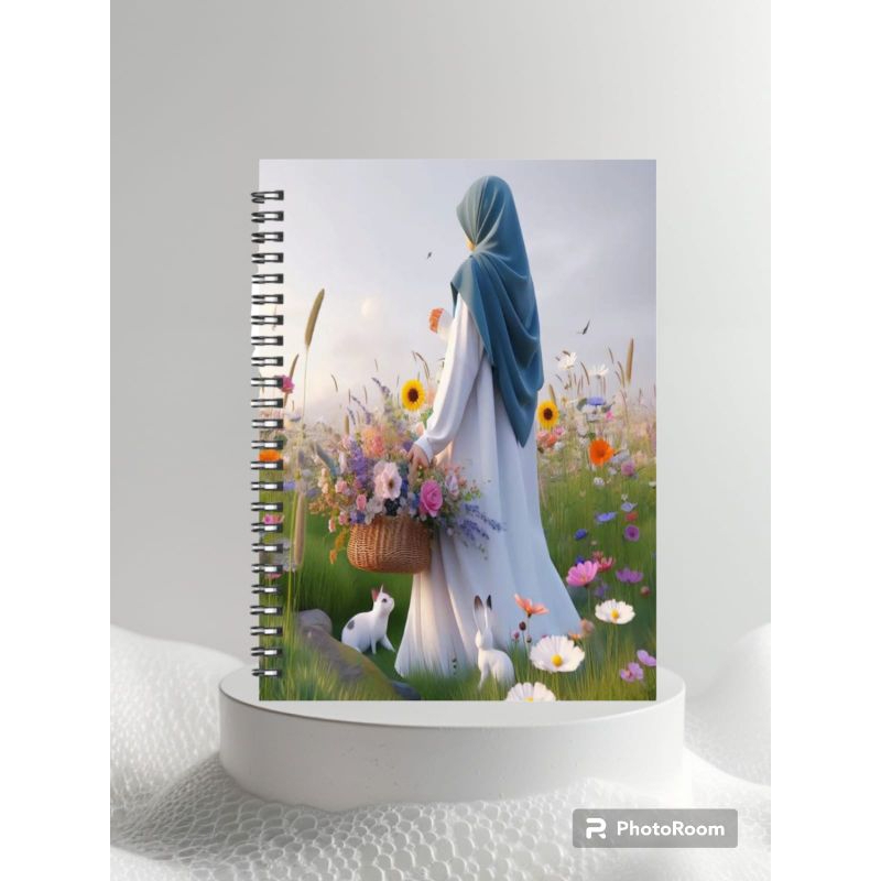 Jual Pocket NoteBook A6 Spiral Hijaber Muslimah seri gambar eksklusif ...