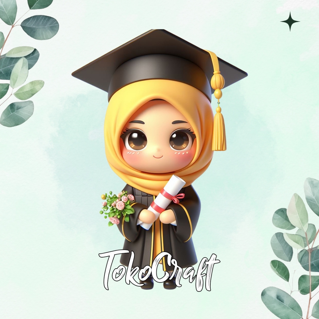 Jual TOPPER WISUDA HIJAB UNTUK PELENGKAP BUKET | Shopee Indonesia