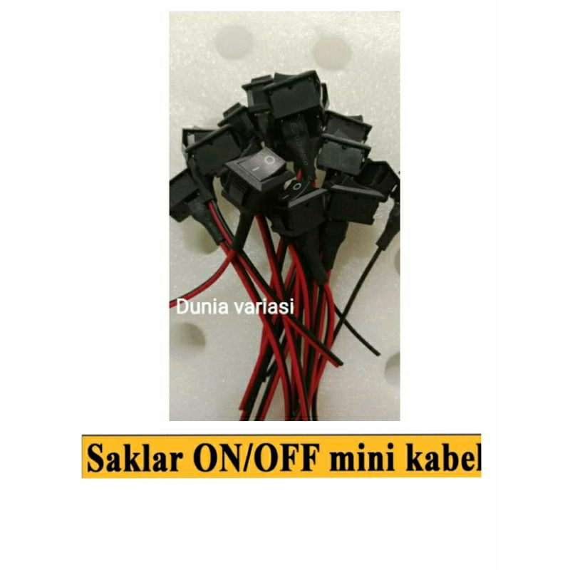Jual Saklar On Off Mini 2pin PNP/Saklar On Off + Kabel Universal ...
