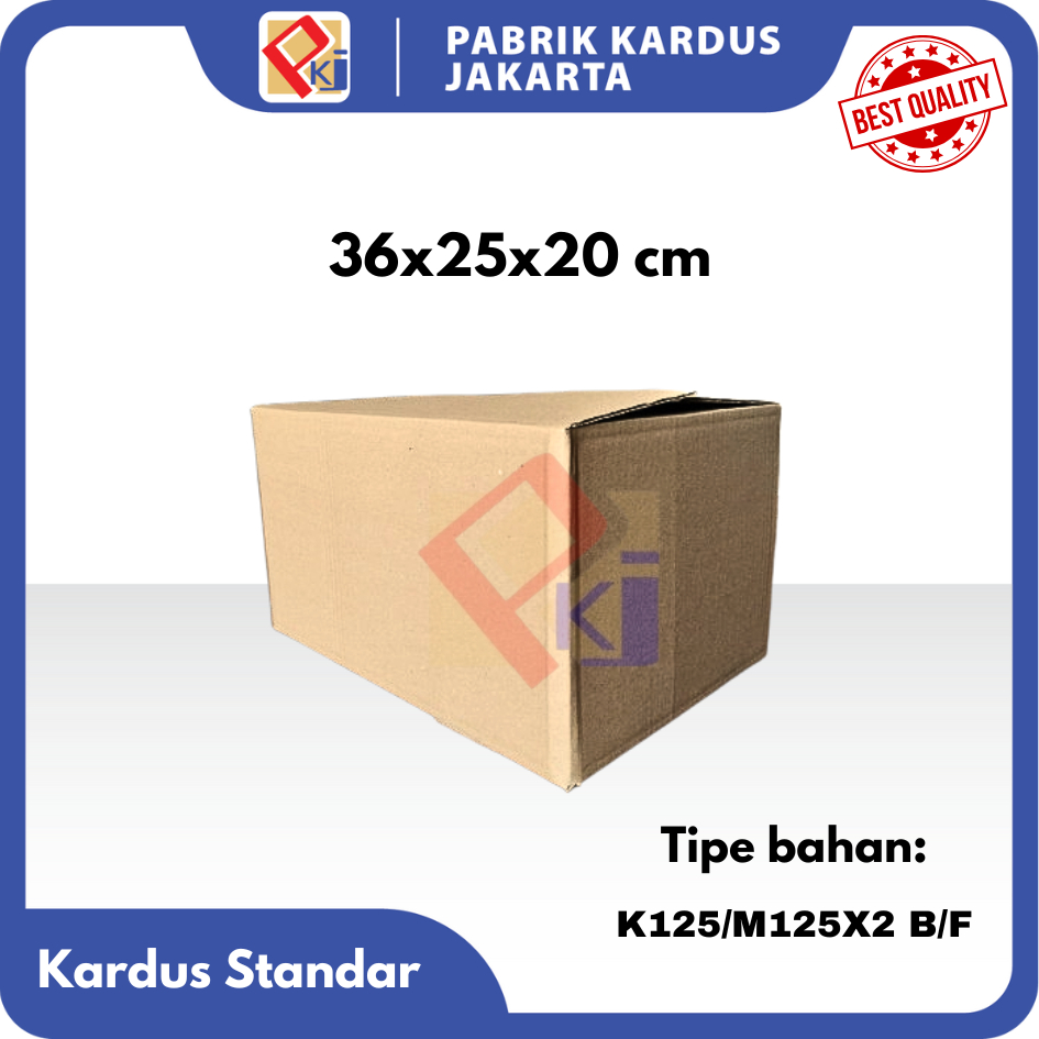 Jual Dus/Kardus/Box standar polos Uk.36x25x20cm ( harga paket isi 10 ...