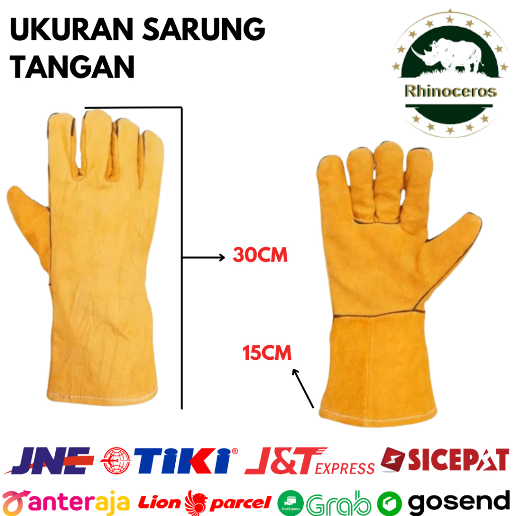 Jual Sarung Tangan Las Kulit Tebal Sarung Tangan Anti Panas Hand Gloves ...