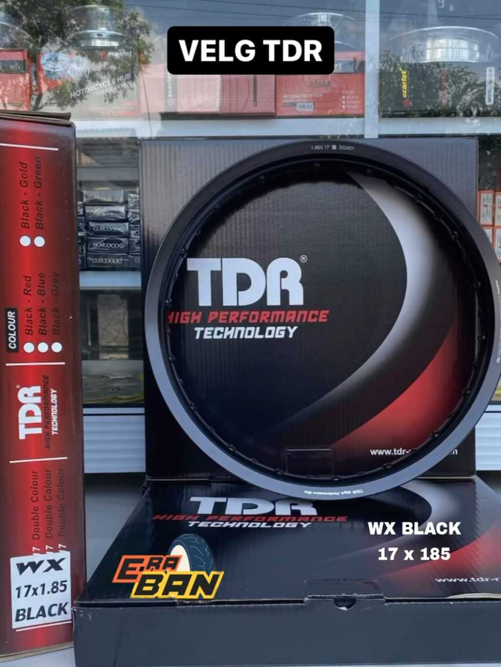 Jual VELG TDR WX 185 RING 17 HITAM GLOSSY | Shopee Indonesia