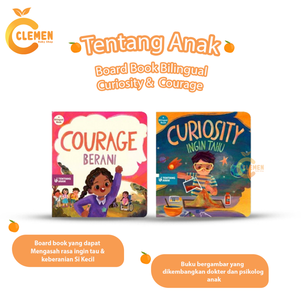 Jual Tentang Anak - Board Book Bilingual Curiosity & Courage | Buku ...